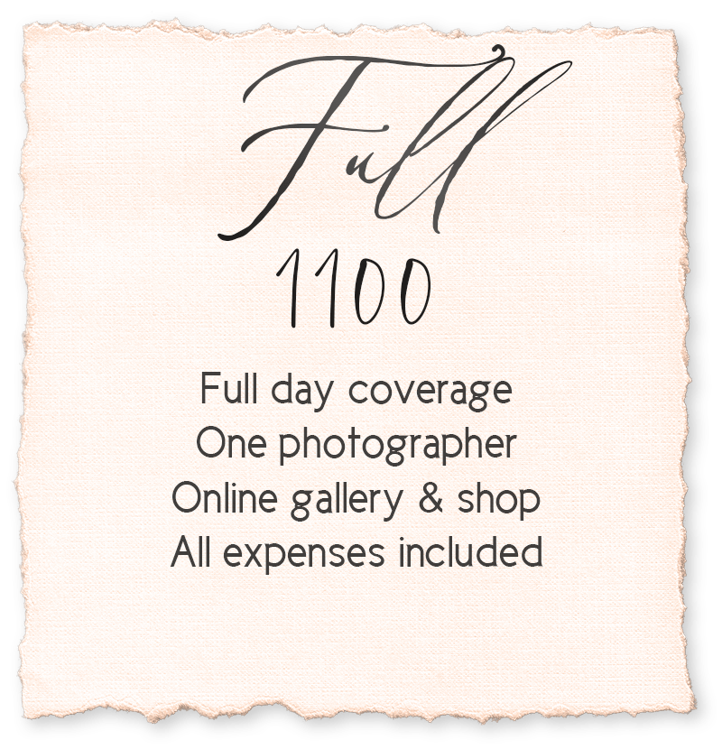 Wedding Packages 2021 | Urien Morgan Photography